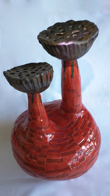Lotus. Linda Davy 2018. Ceramic 550x45x45cm - mu ceramics studio gallery